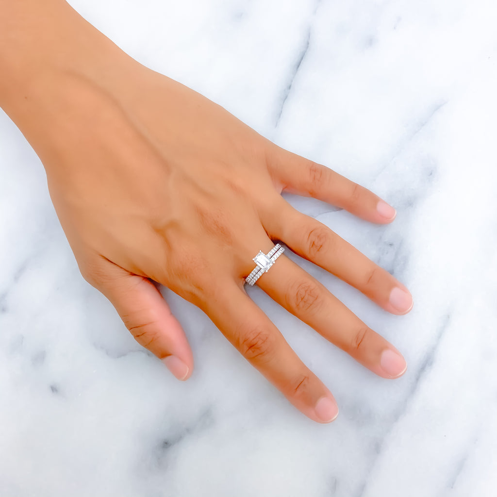 Palatial Diamond + 14k Gold Dual Band Ring – Andaaz Jewelers