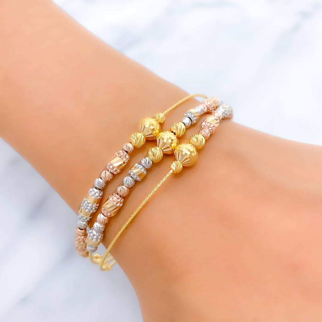 Chic Three-Tier Bangle Bracelet – Andaaz Jewelers