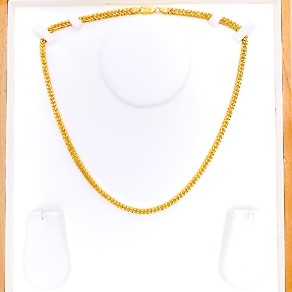 Extra Extra Thick Hollow Fox 22K Gold Chain - 20" – Andaaz Jewelers