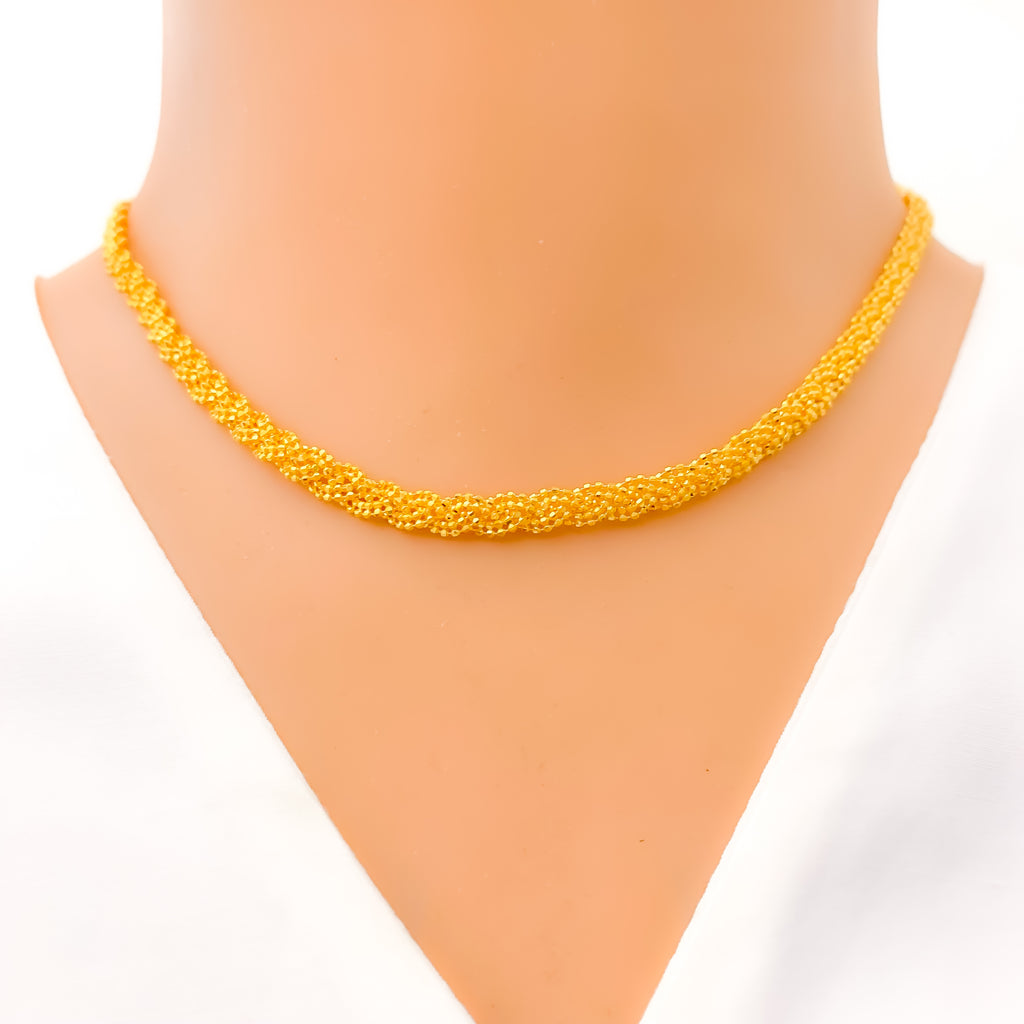 Classy Chic 21K Gold Rope Chain - 16" – Andaaz Jewelers
