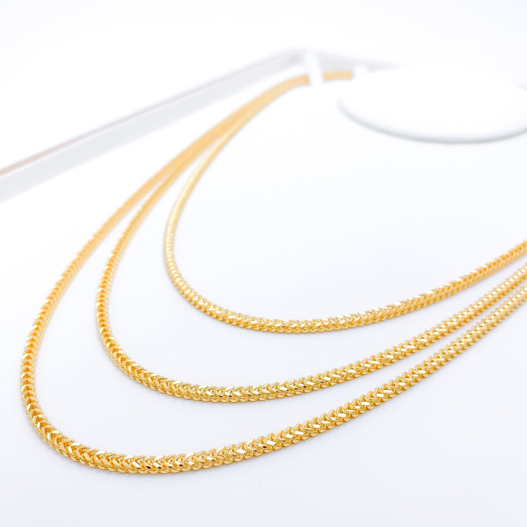 Classic Medium Thin Fox Chain - 18" – Andaaz Jewelers