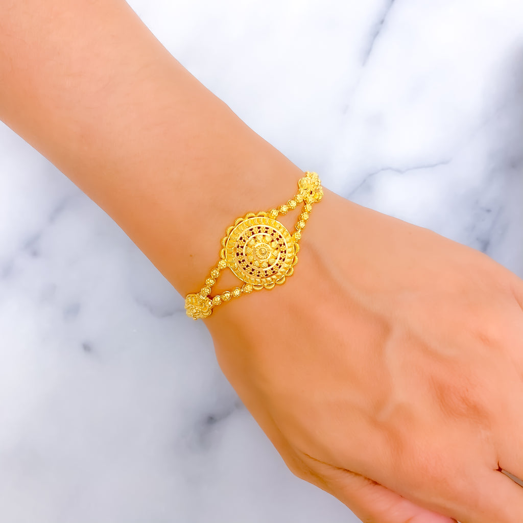 Impressive Gleaming 22k Gold Classy Bracelet – Andaaz Jewelers