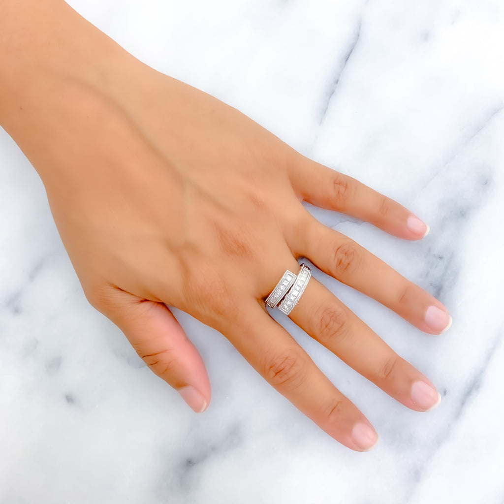 Extravagant Overlapping Diamond + 18k Gold Ring – Andaaz Jewelers