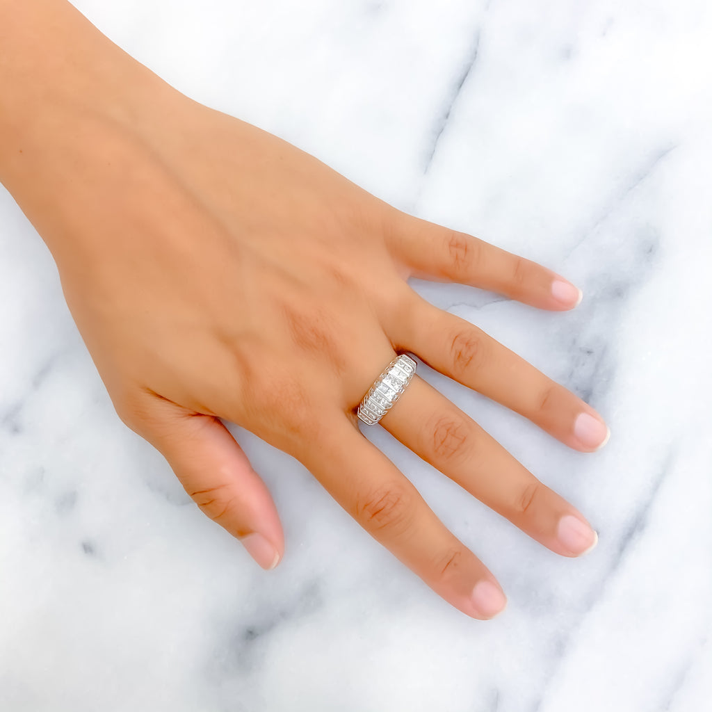 Unique Striped Diamond + 18k Gold Ring – Andaaz Jewelers