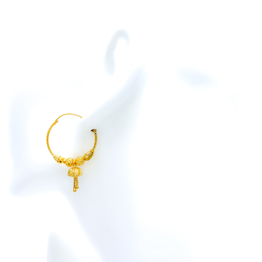 Bold Iconic 22k Gold Hanging Bali – Andaaz Jewelers