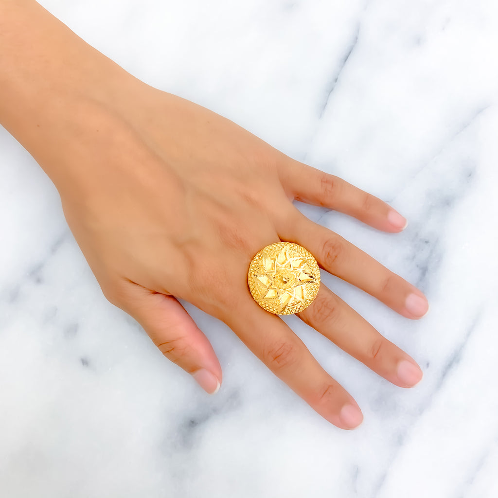 Elevated Chic 21k Gold Ring – Andaaz Jewelers