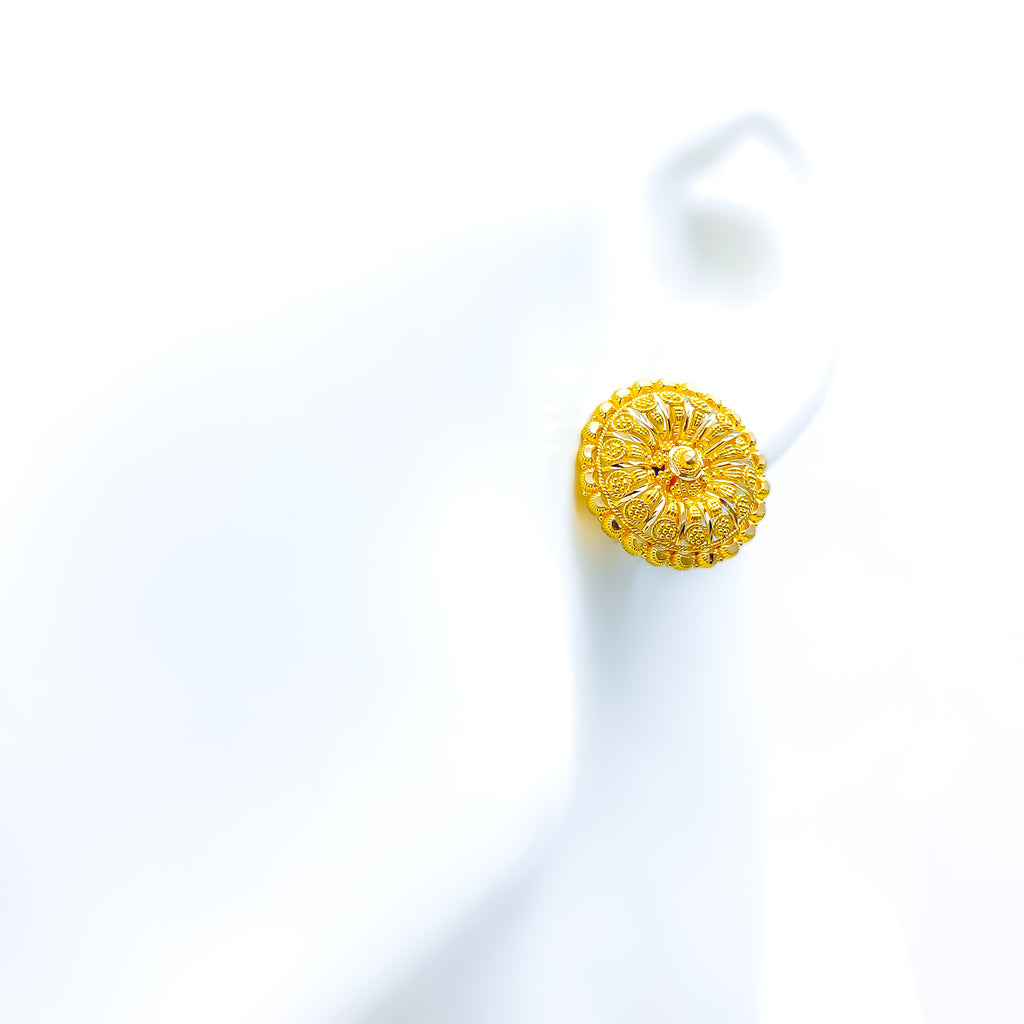 Dainty Chic 22k Gold Earrings – Andaaz Jewelers