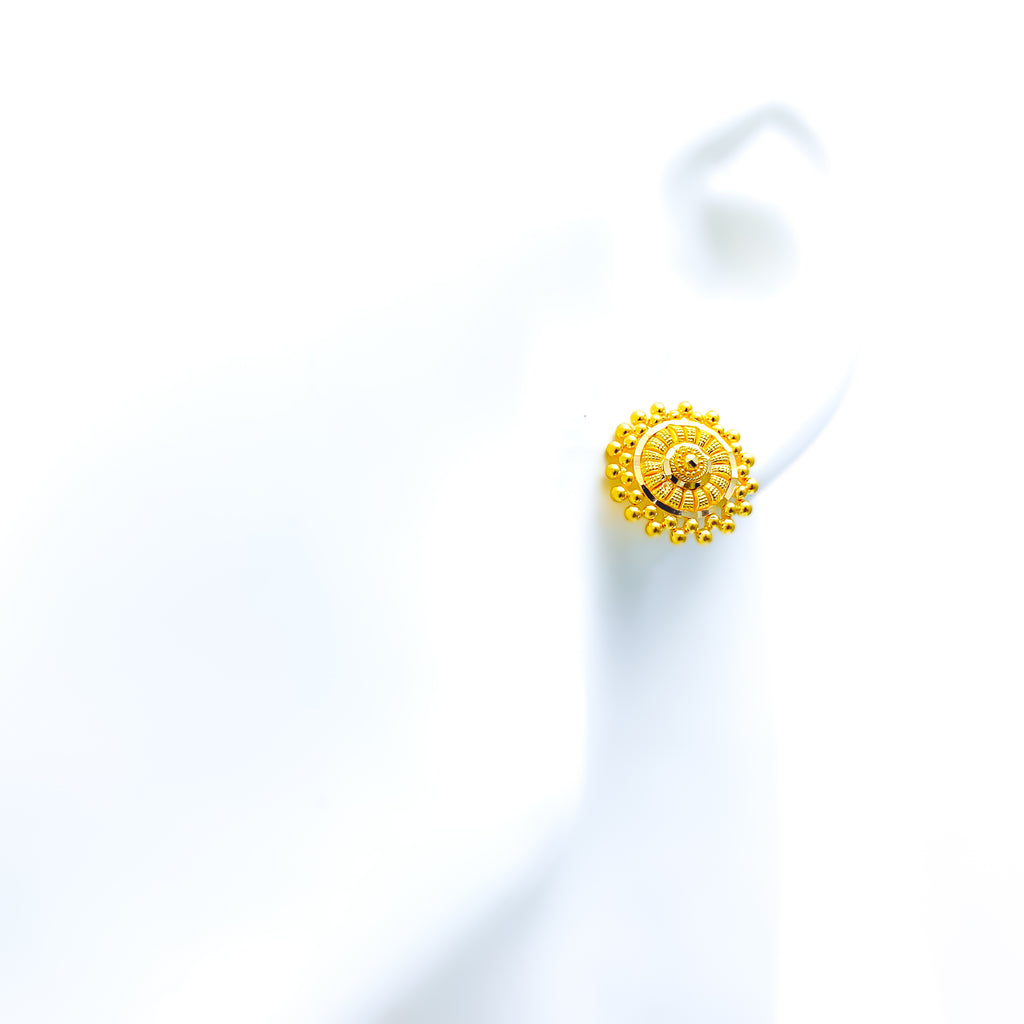 Festive Lush 22k Gold Earrings – Andaaz Jewelers