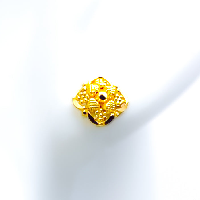Ethereal Etched 22k Gold Baby Tops – Andaaz Jewelers