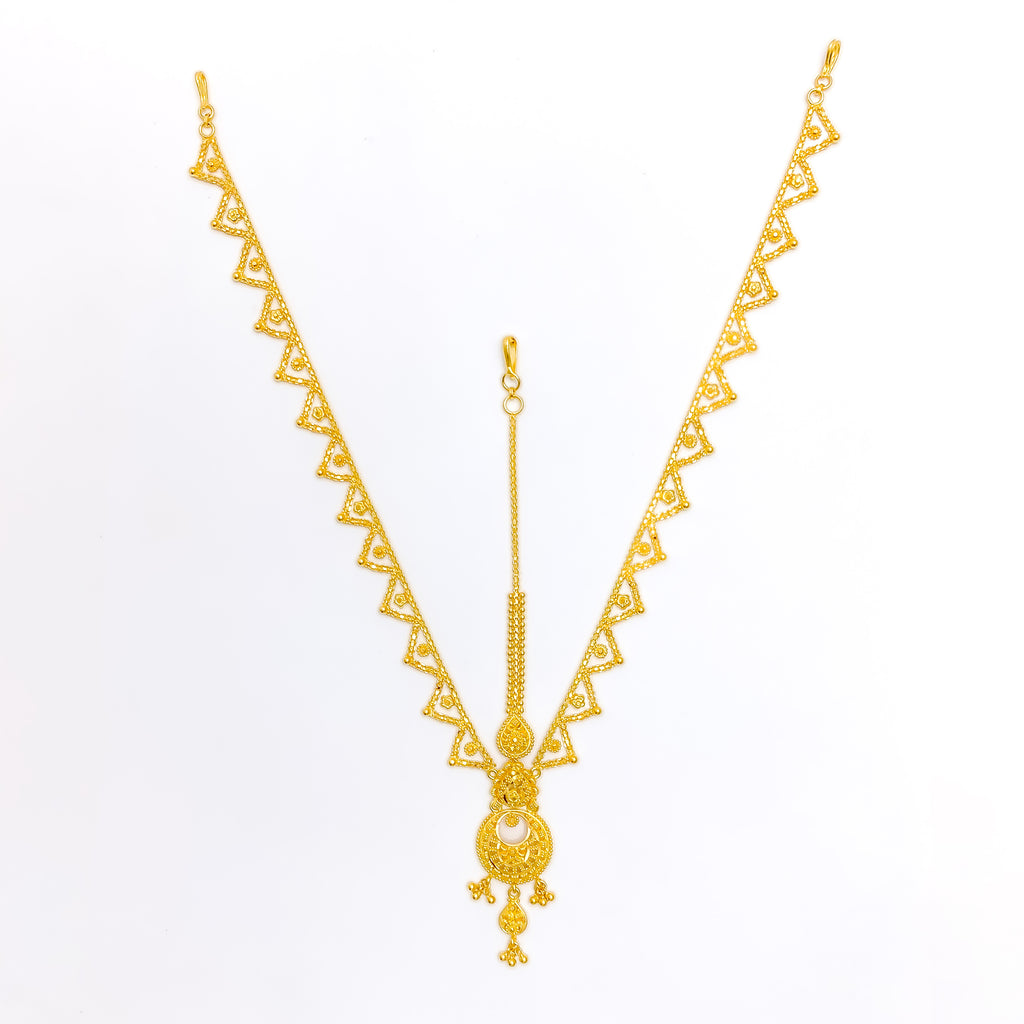 Dressy Attractive 22k Gold Matha Patti – Andaaz Jewelers