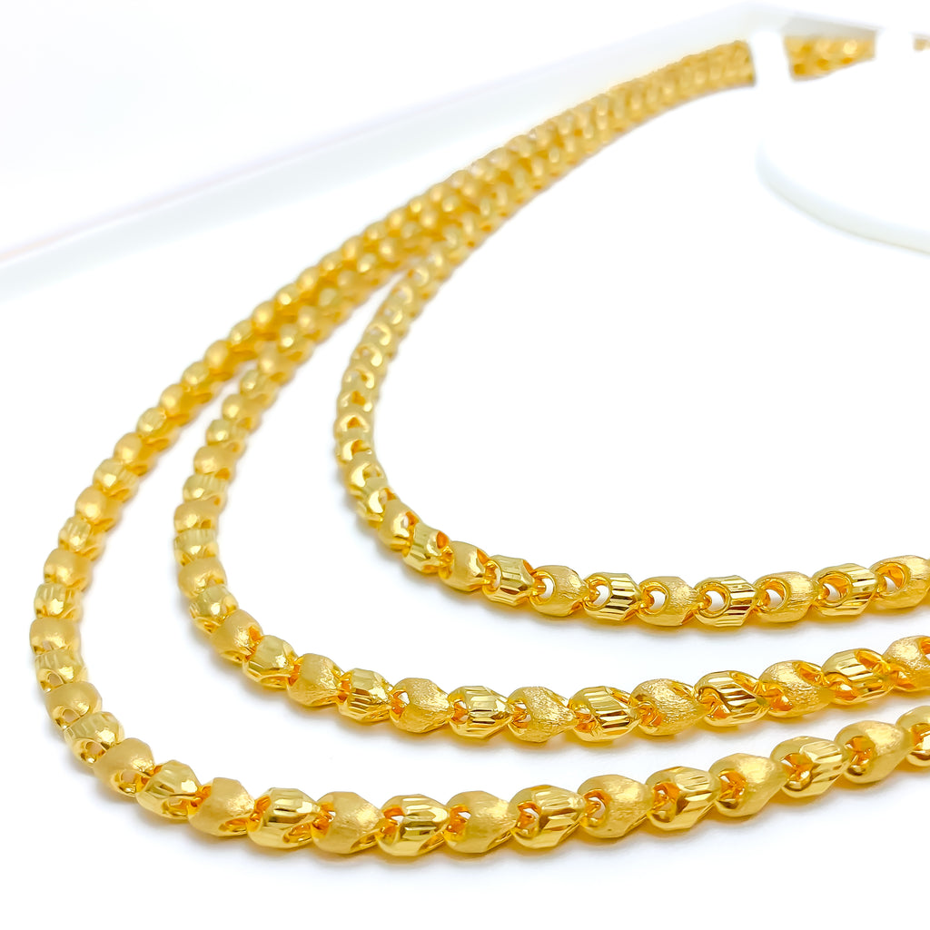 Iconic Interlinked 22k Gold Italian Chain - 22" – Andaaz Jewelers