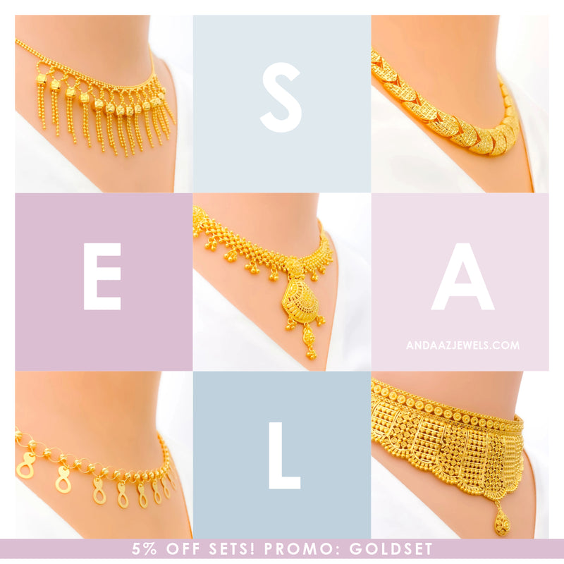 Fancy/Modern Gold Pendant Sets – Andaaz Jewelers