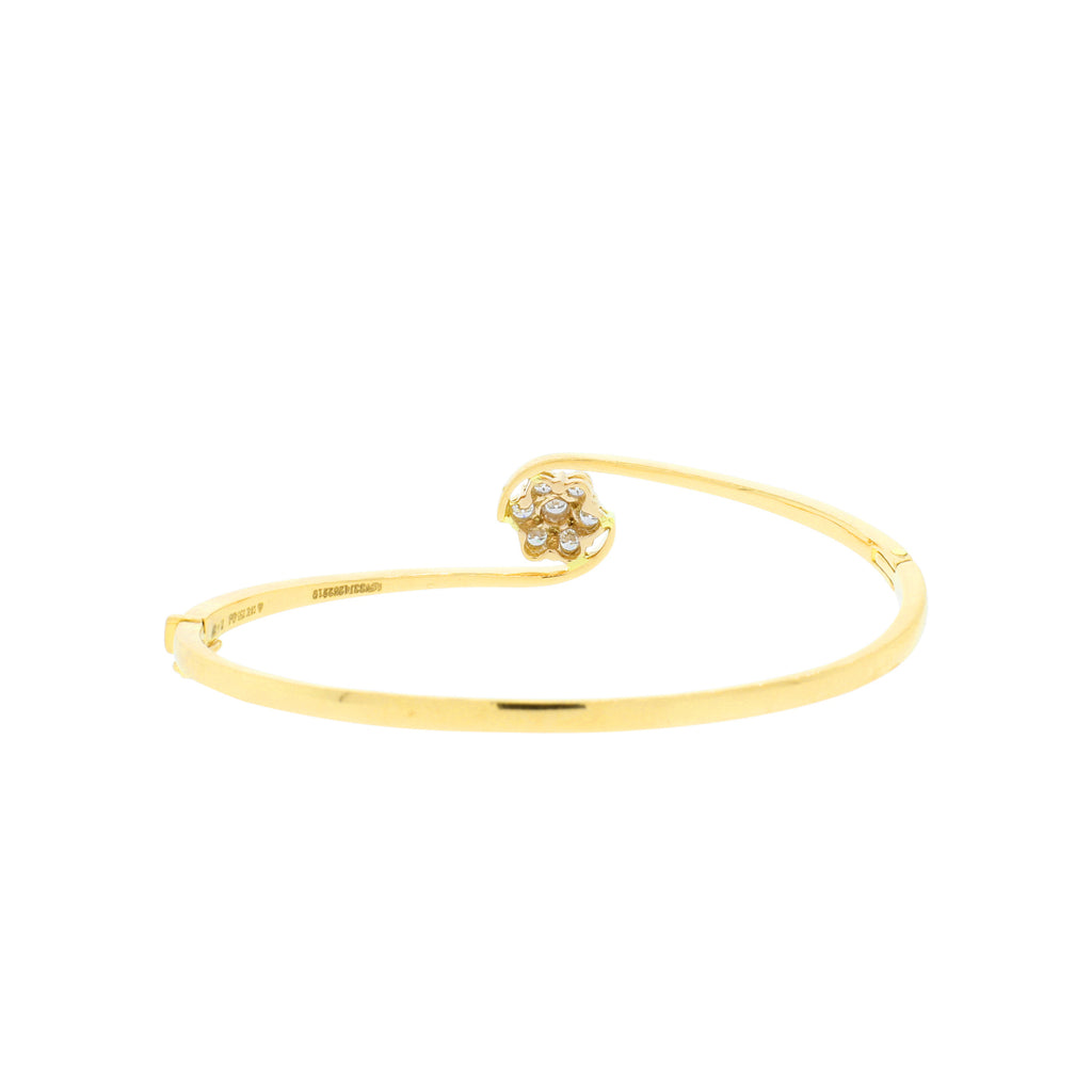 Diamond Flower Bangle Bracelet – Andaaz Jewelers
