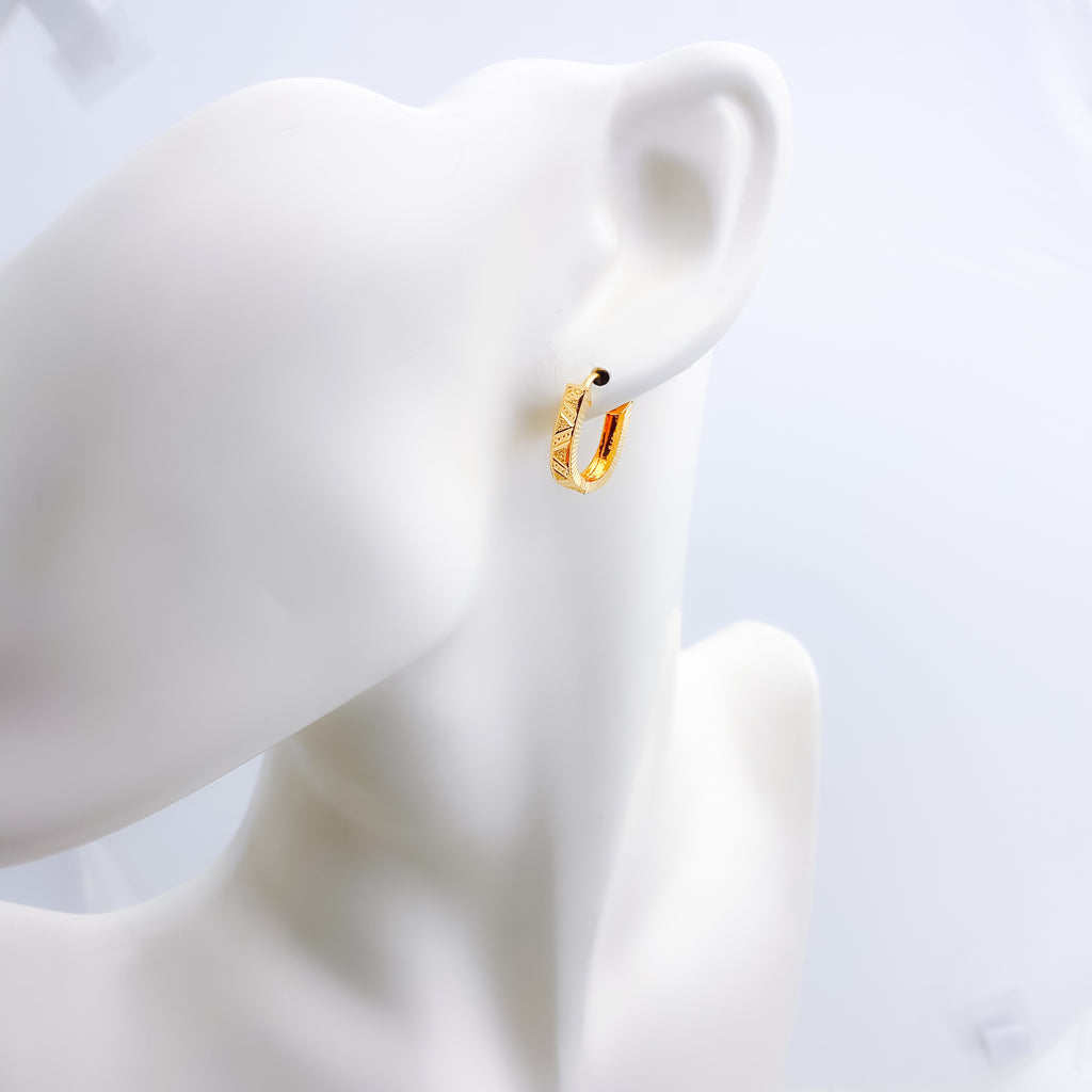 U Shaped Bali Earrings – Andaaz Jewelers