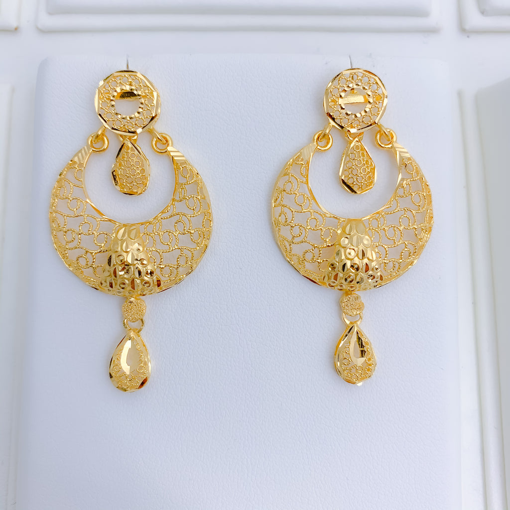 Half Moon Jali Earrings – Andaaz Jewelers