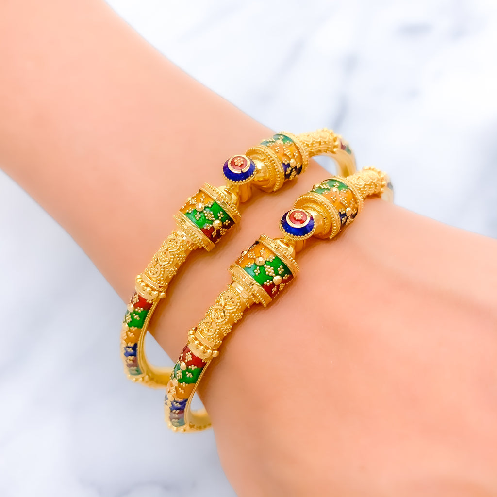 Vibrant Festive Pipe Bangles – Andaaz Jewelers