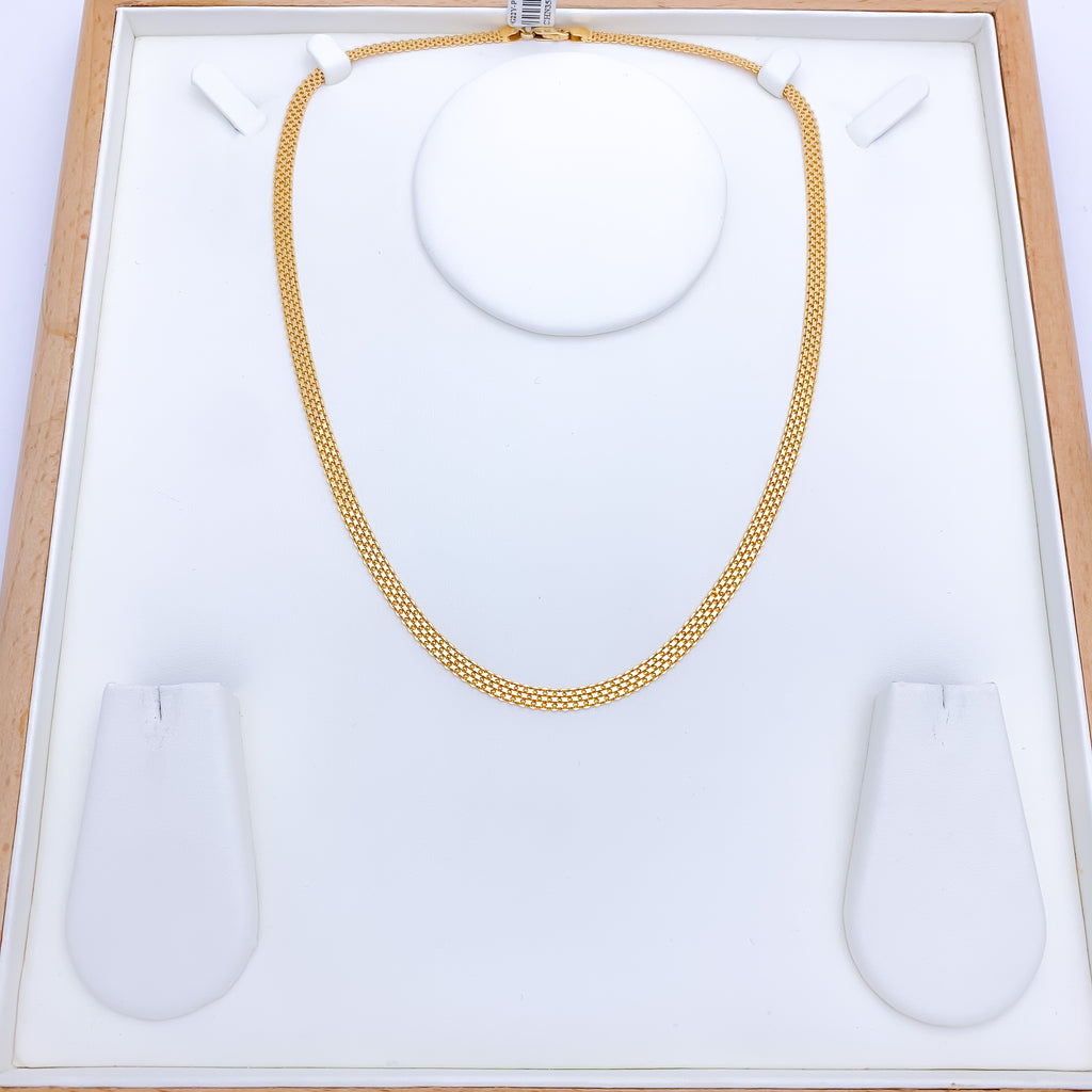 Stunning Interlinked Flat Chain - 18" – Andaaz Jewelers