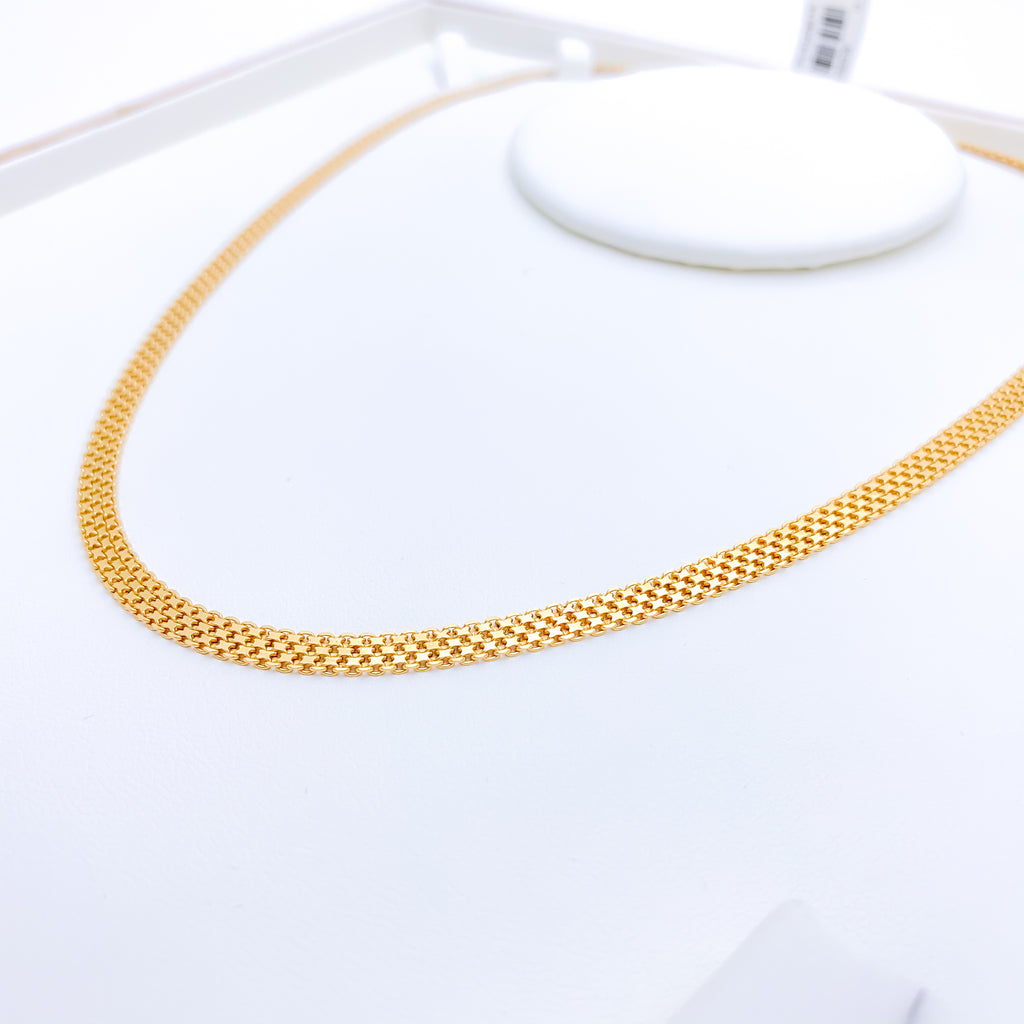 Stunning Interlinked Flat Chain - 18" – Andaaz Jewelers