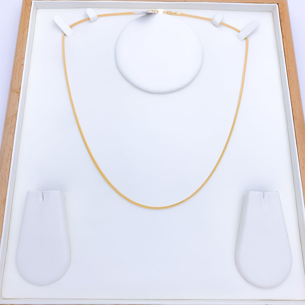 Classic Fox 22k Gold Chain - 20" – Andaaz Jewelers