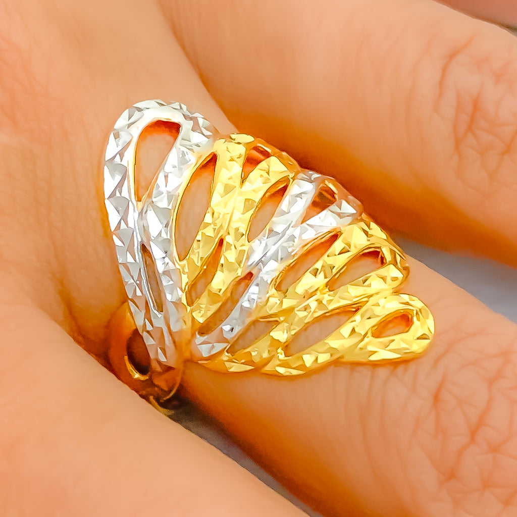 Asymmetrical Elongated Loop Ring – Andaaz Jewelers