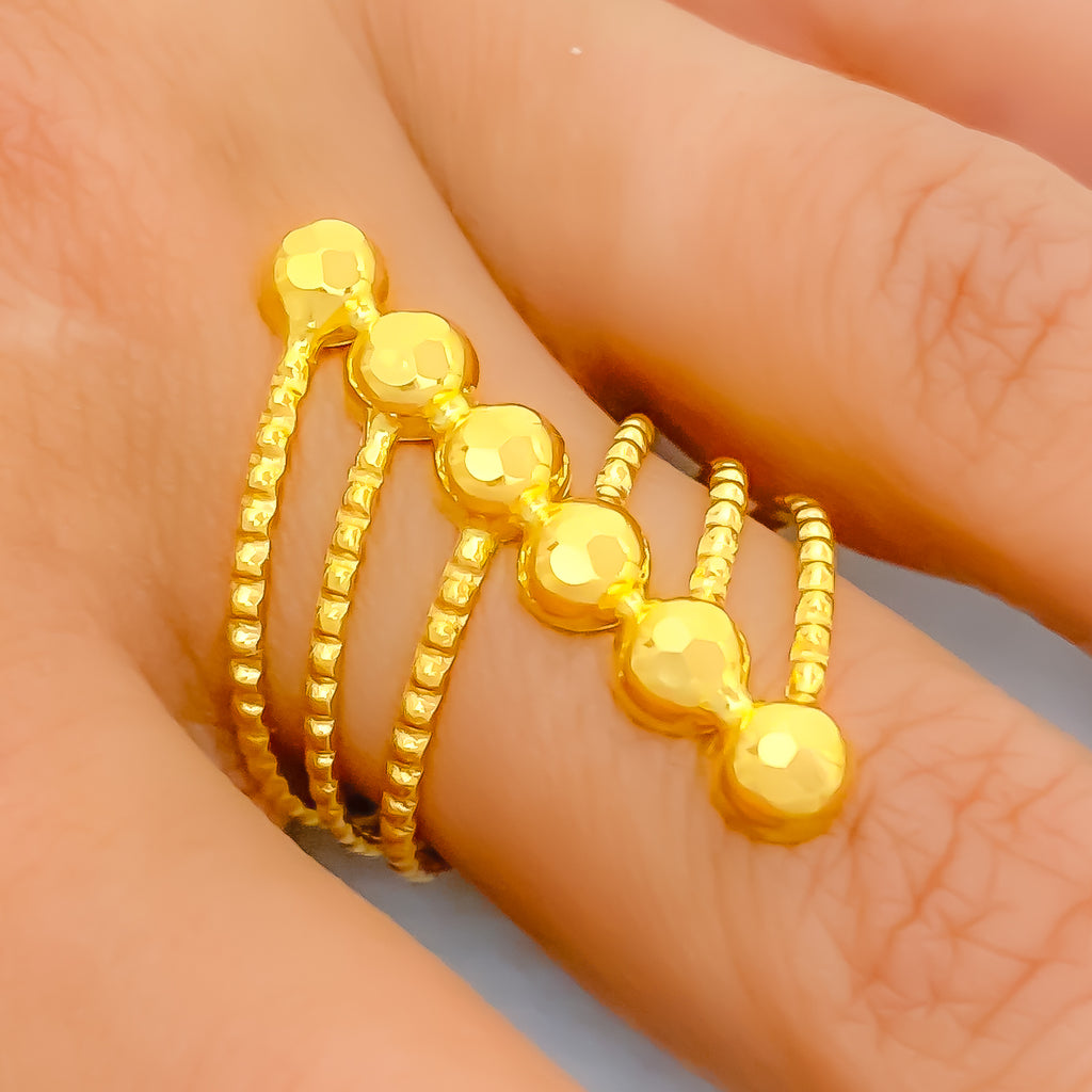 Glistening Spiral Orb Ring – Andaaz Jewelers