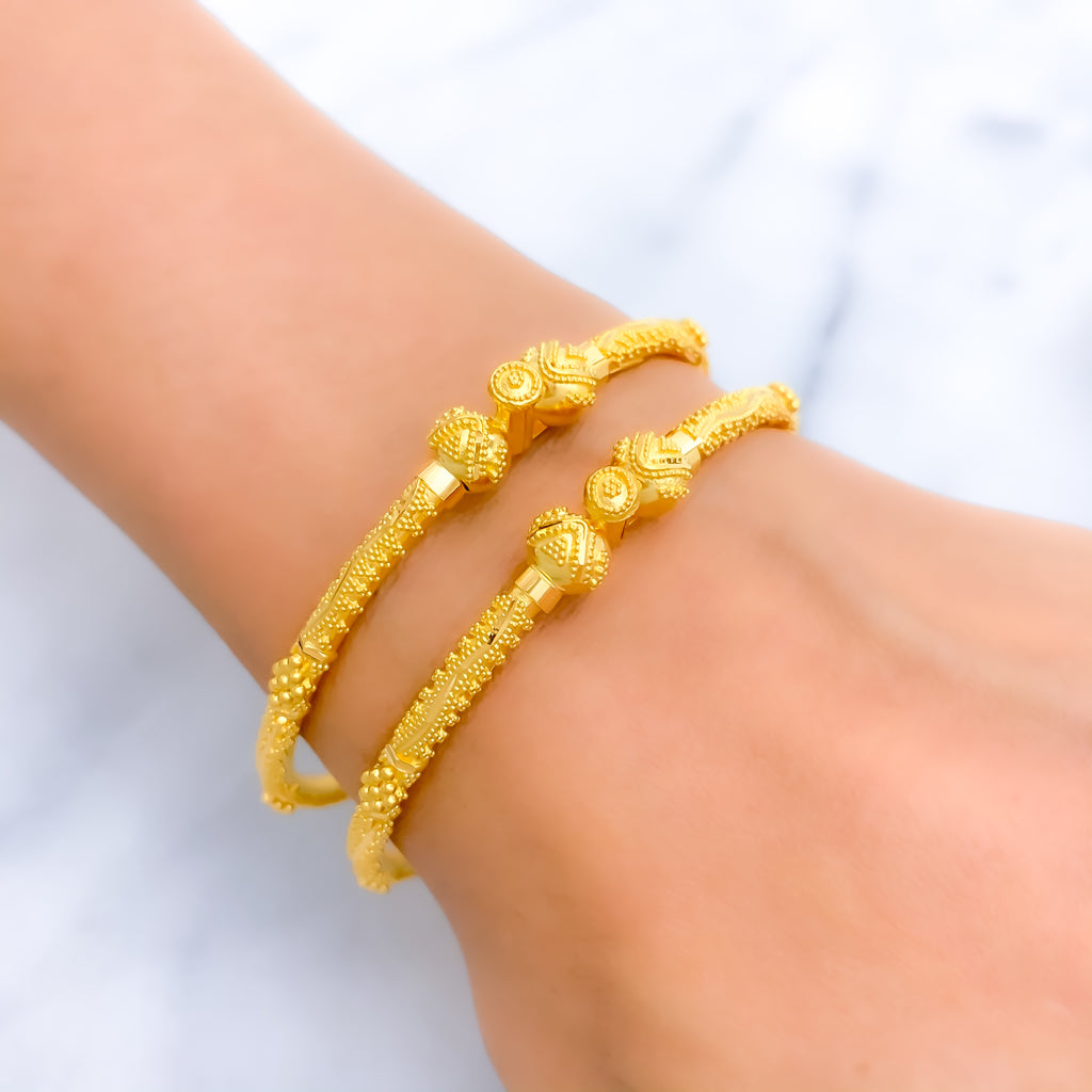 Opulent Delightful Pipe Bangles – Andaaz Jewelers