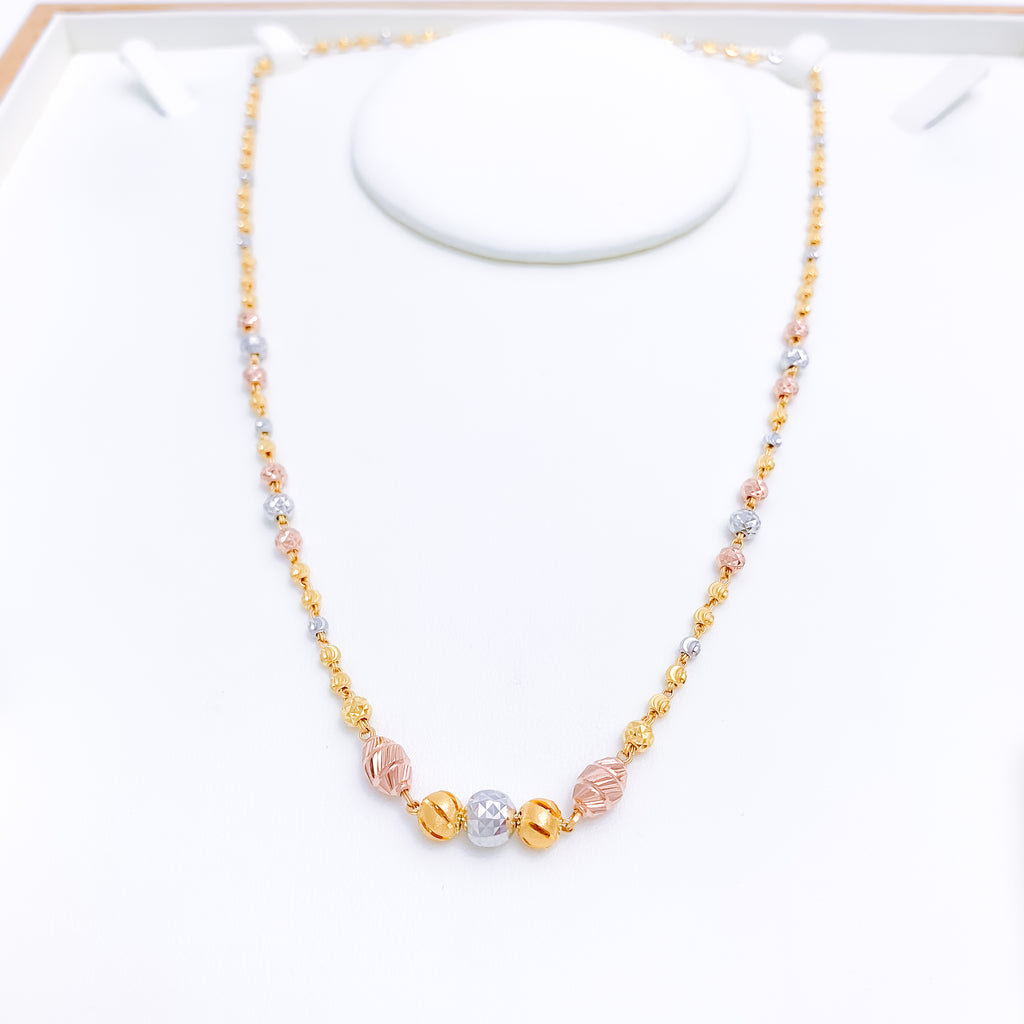 Fancy Cut Mala Necklace - 17" – Andaaz Jewelers