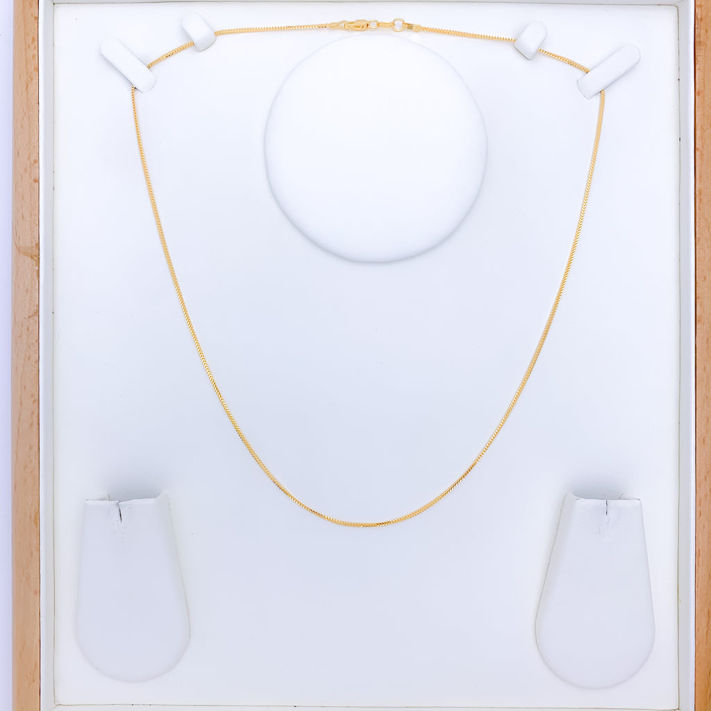 Thin Classic Fox Chain - 20" – Andaaz Jewelers