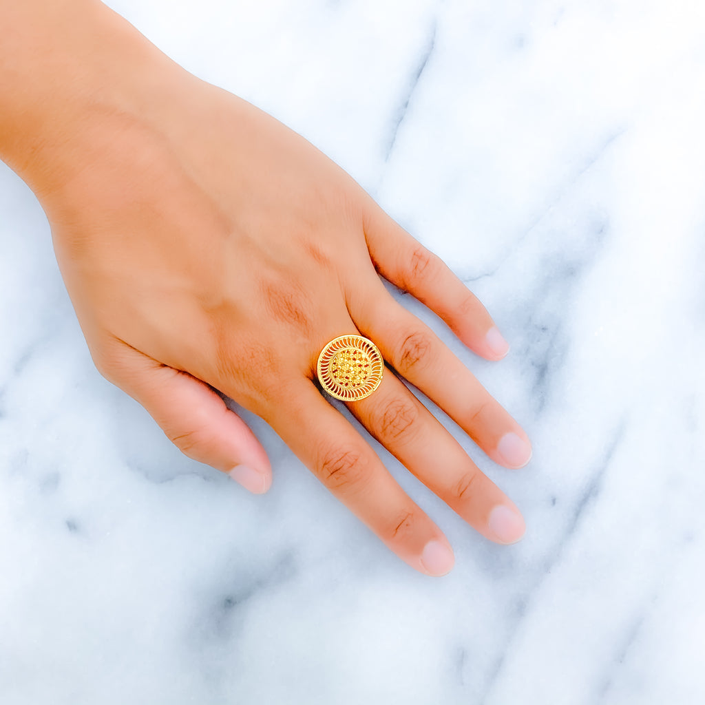 Trendy Open Dome Ring – Andaaz Jewelers