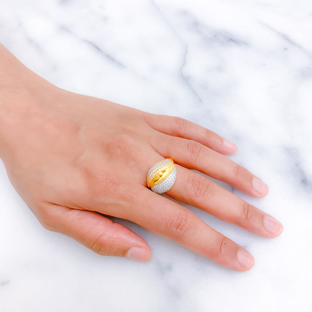 Multi-Row CZ Ring – Andaaz Jewelers