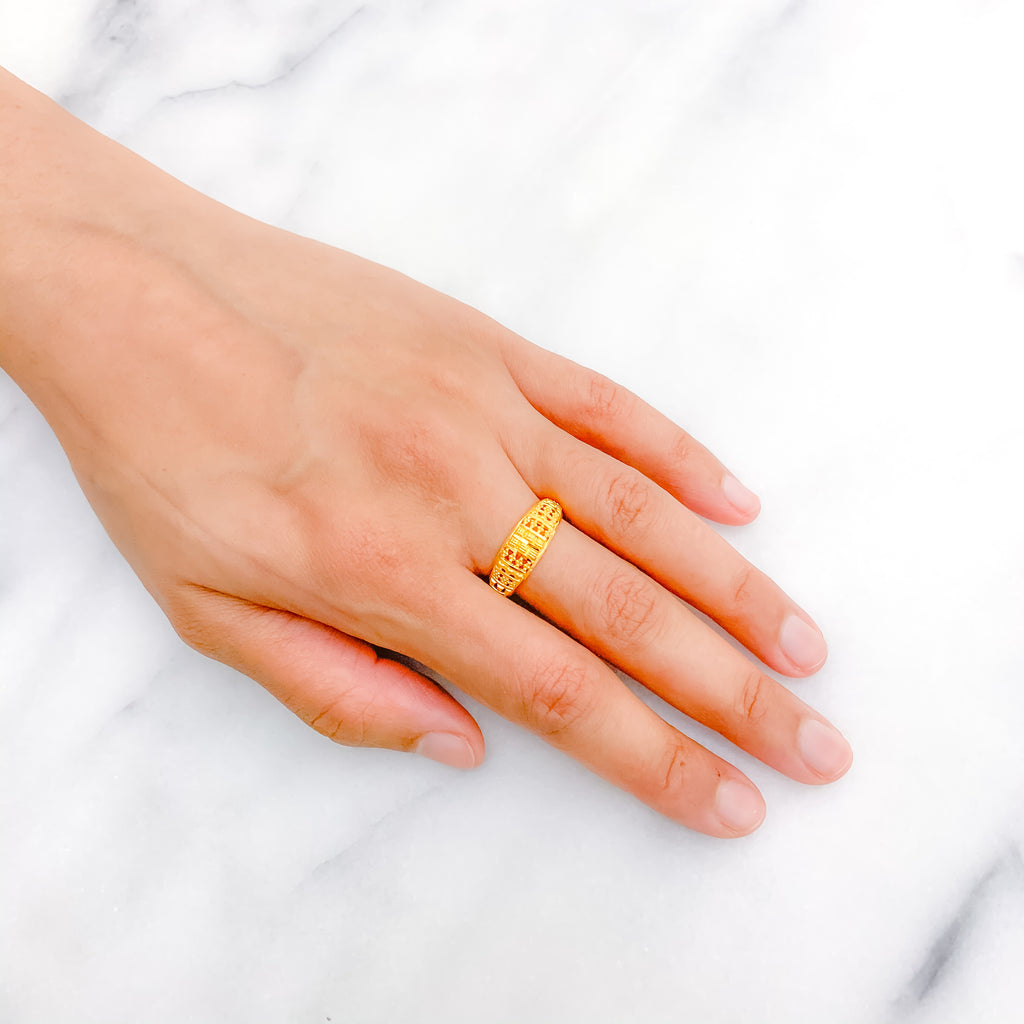 Elegant Traditional Ring Band – Andaaz Jewelers