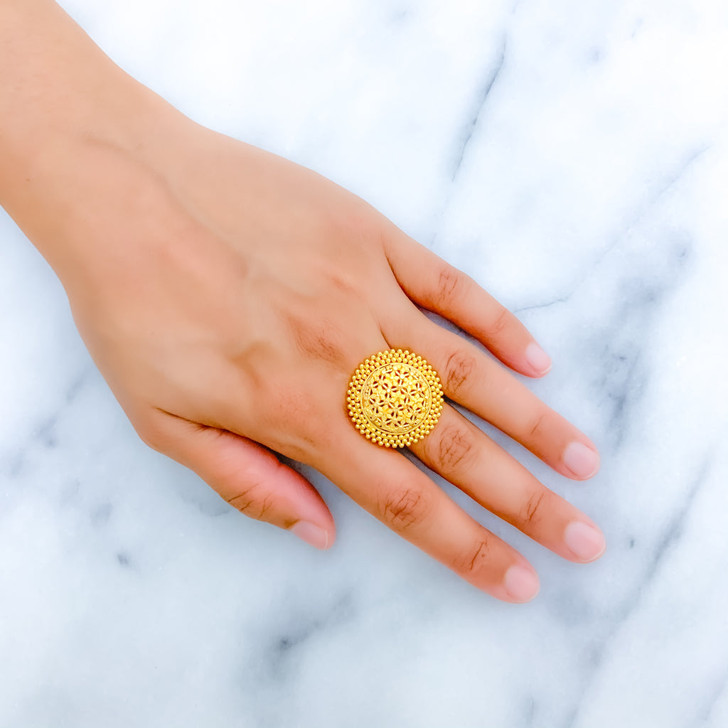 Impressive Blooming Flower Ring – Andaaz Jewelers