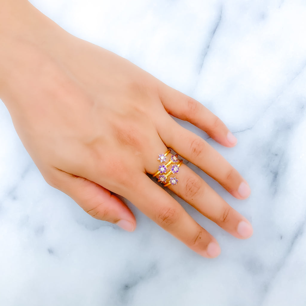 Elevated Layered Lilac Ring – Andaaz Jewelers