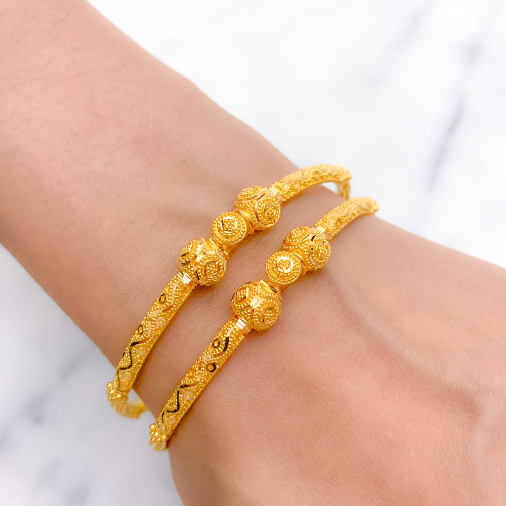 Stylish Lightweight Pipe Bangle Pair – Andaaz Jewelers