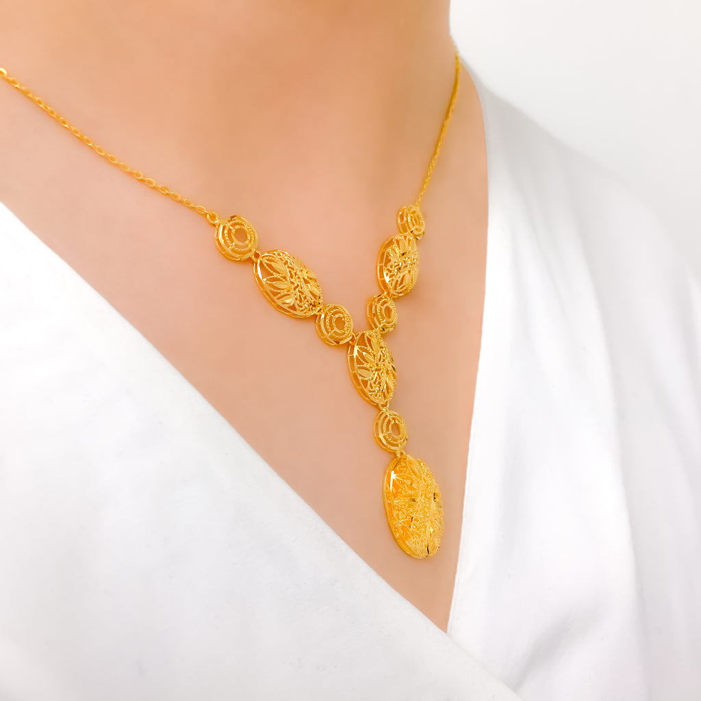 Fancy Oval Jali Set – Andaaz Jewelers