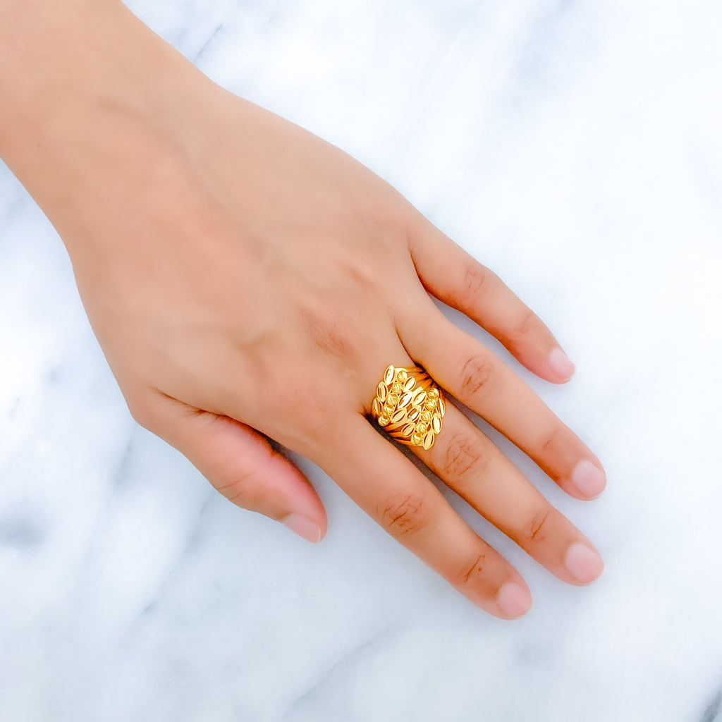 Dual Layered Reflective Ring – Andaaz Jewelers