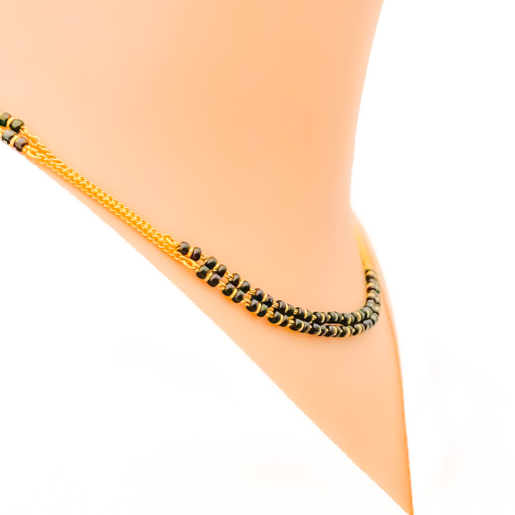 Extravagant Double Chain 22k Gold Mangal Sutra – Andaaz Jewelers