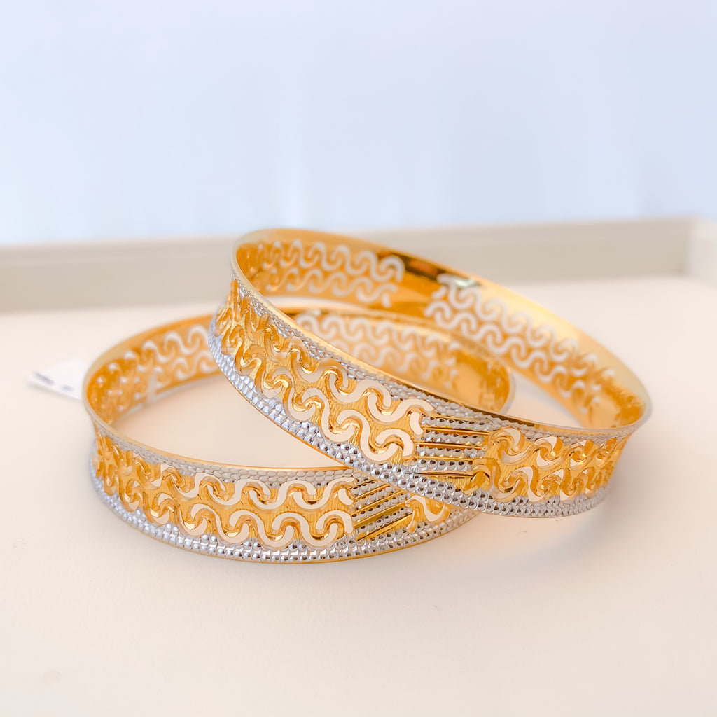Modern Laser Cut Bangles – Andaaz Jewelers