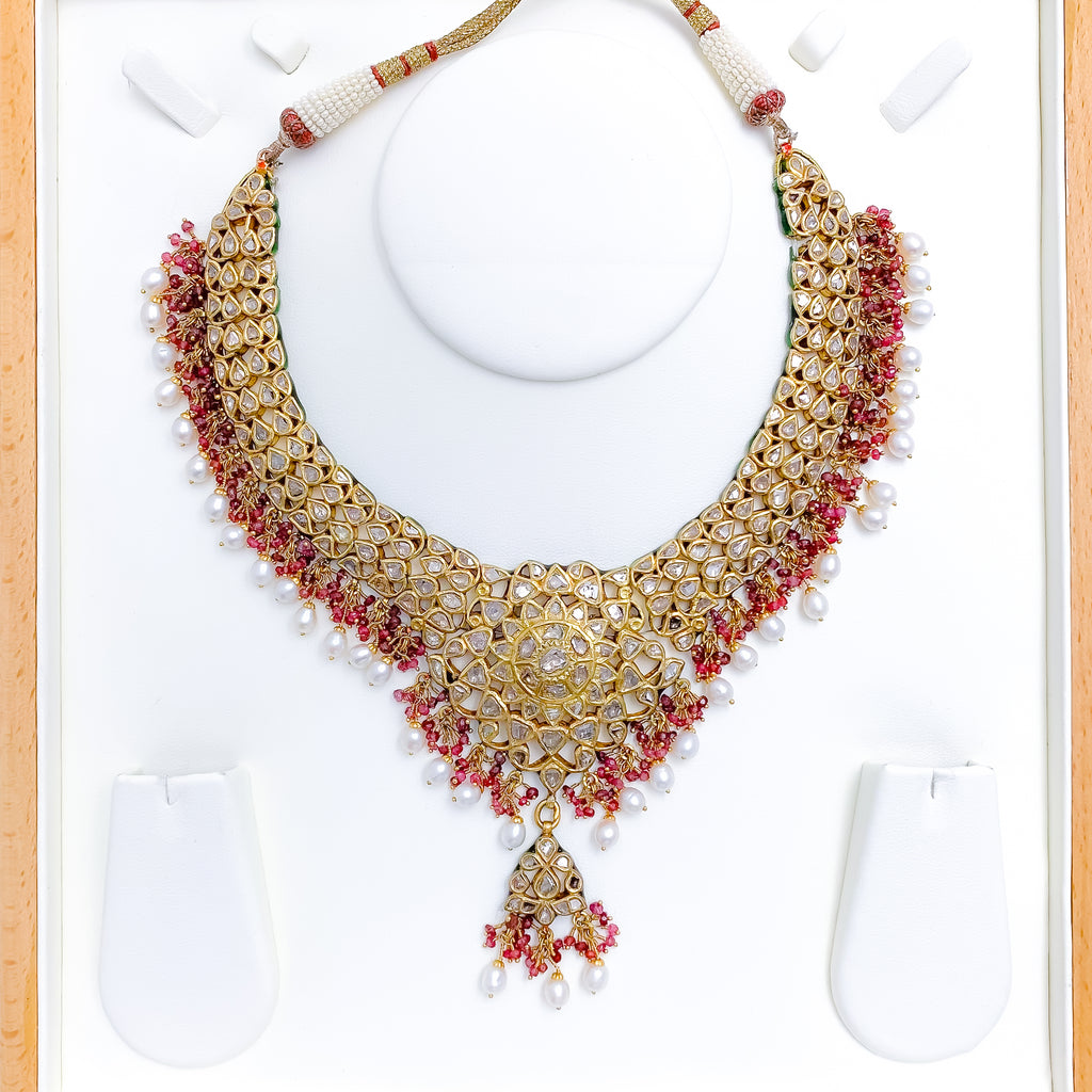 Regal Traditional Diamond Kundan Set – Andaaz Jewelers
