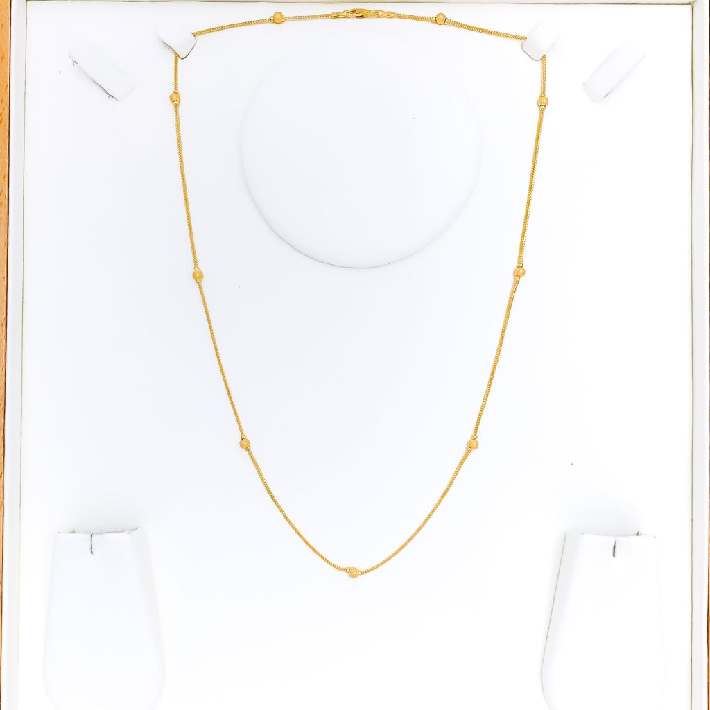 Satin Beaded Fox Chain - 18" – Andaaz Jewelers