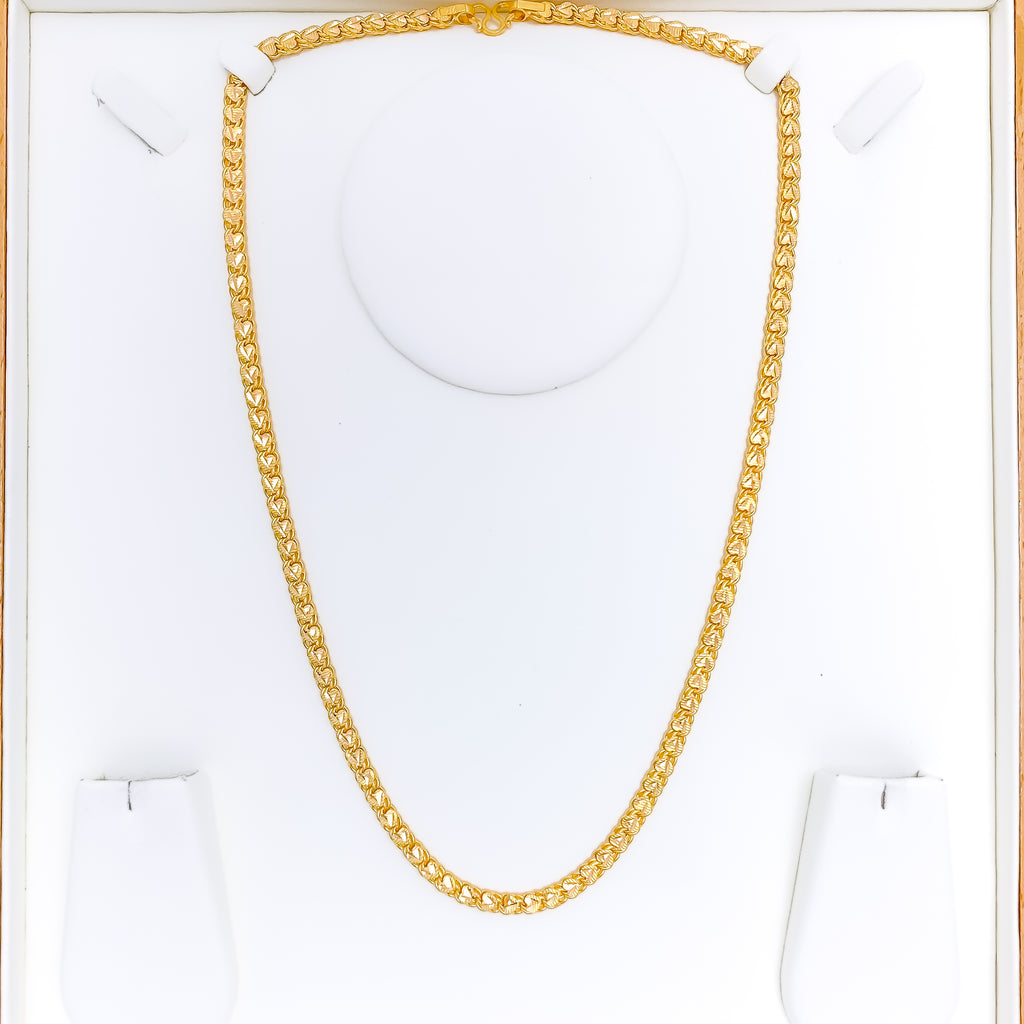 Reflective Heart Link Chain - 20" – Andaaz Jewelers