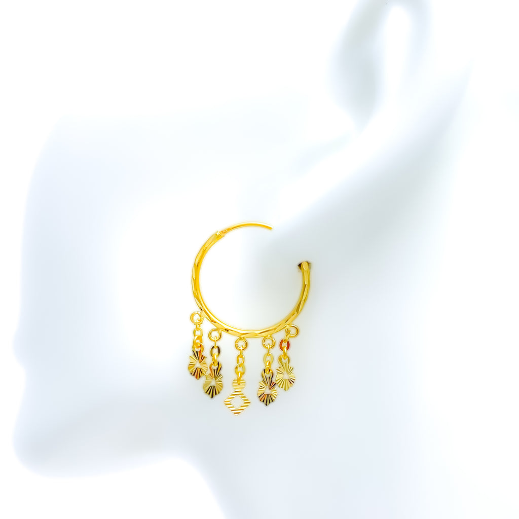 Tapered Dangling Charm Bali – Andaaz Jewelers