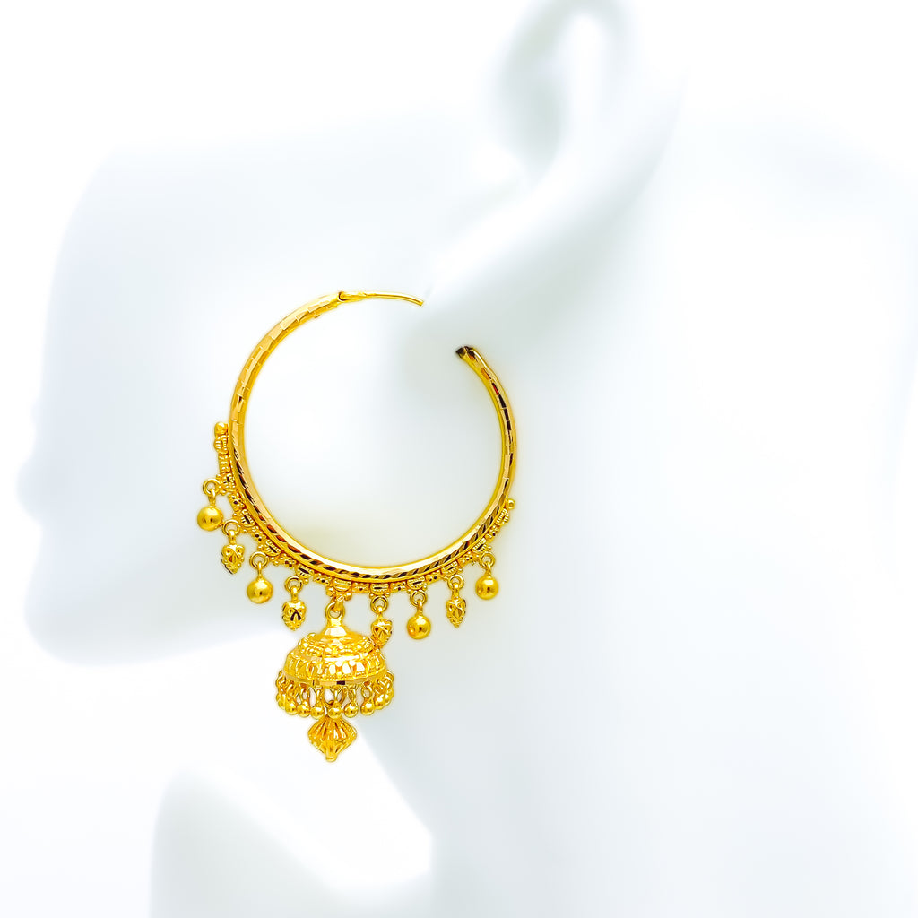 Stylish Stunning Bali Earring w/ Jhumki – Andaaz Jewelers