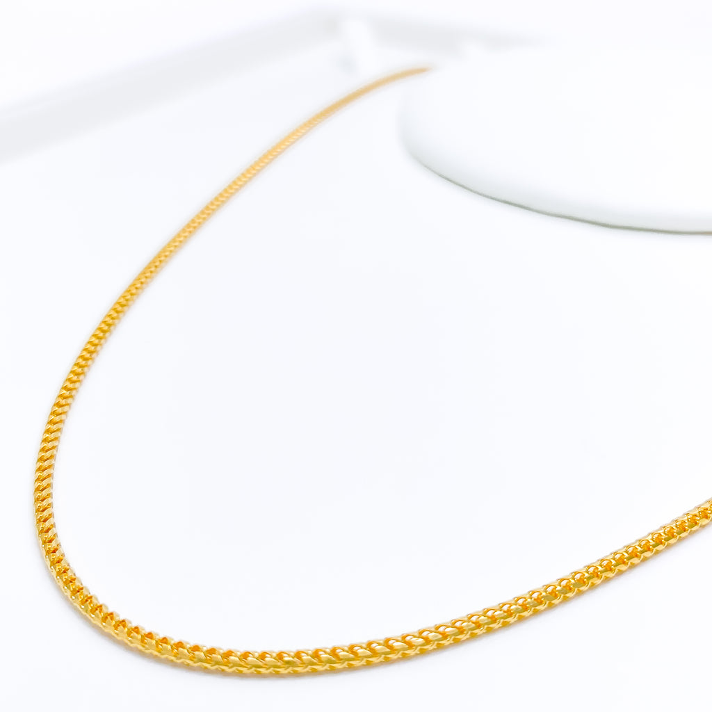 Fancy Wheat Fox Chain - 18" – Andaaz Jewelers