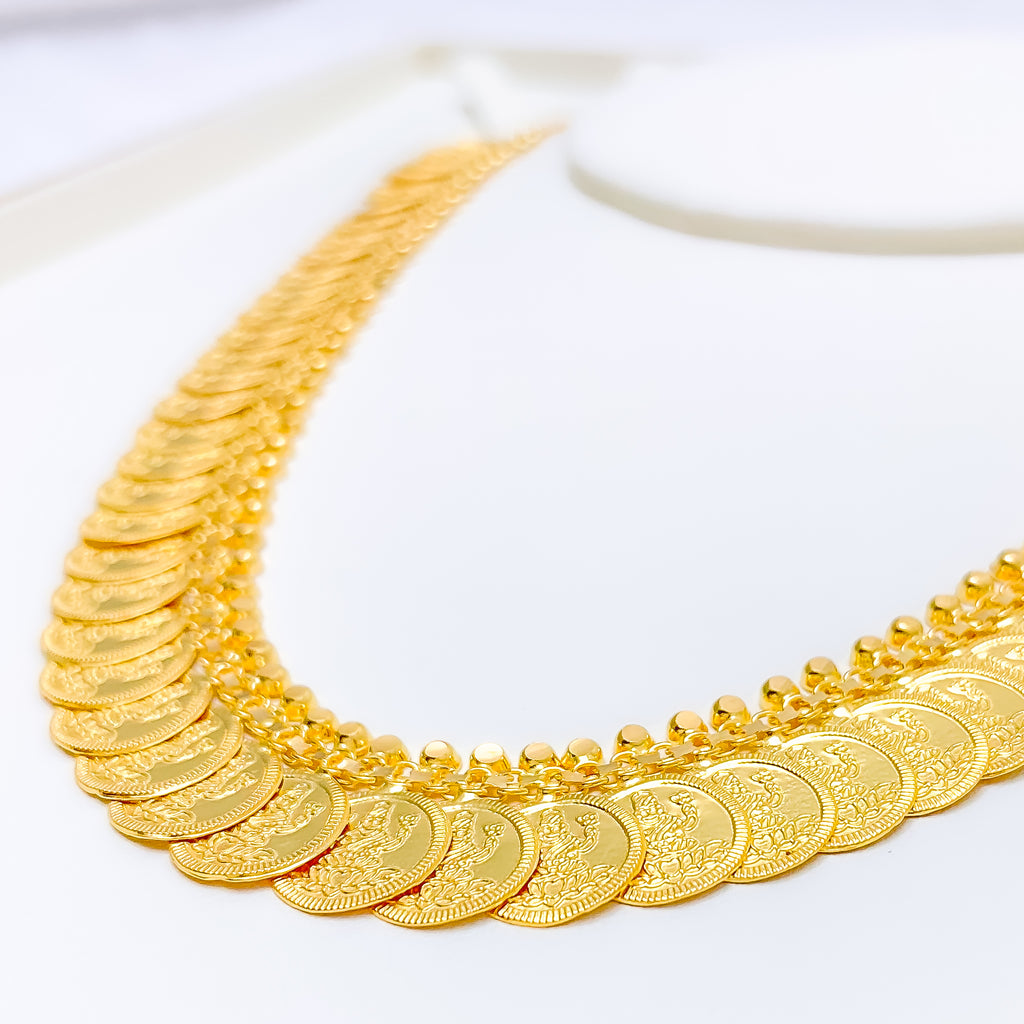 Decadent Lakshmi Coin Mala - 18" – Andaaz Jewelers