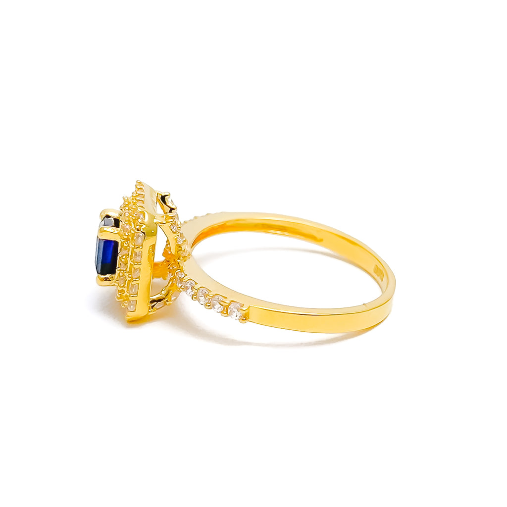 Dapper Deep Blue CZ Ring – Andaaz Jewelers