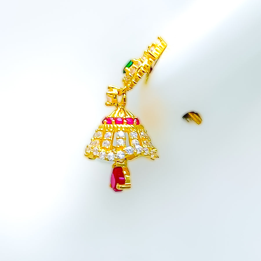 Lovely Dangling CZ Earrings – Andaaz Jewelers