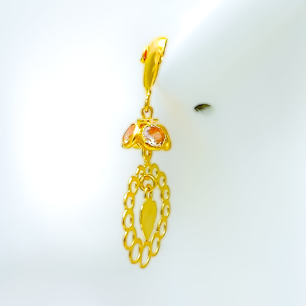 Radiant Heart Hanging Earrings – Andaaz Jewelers