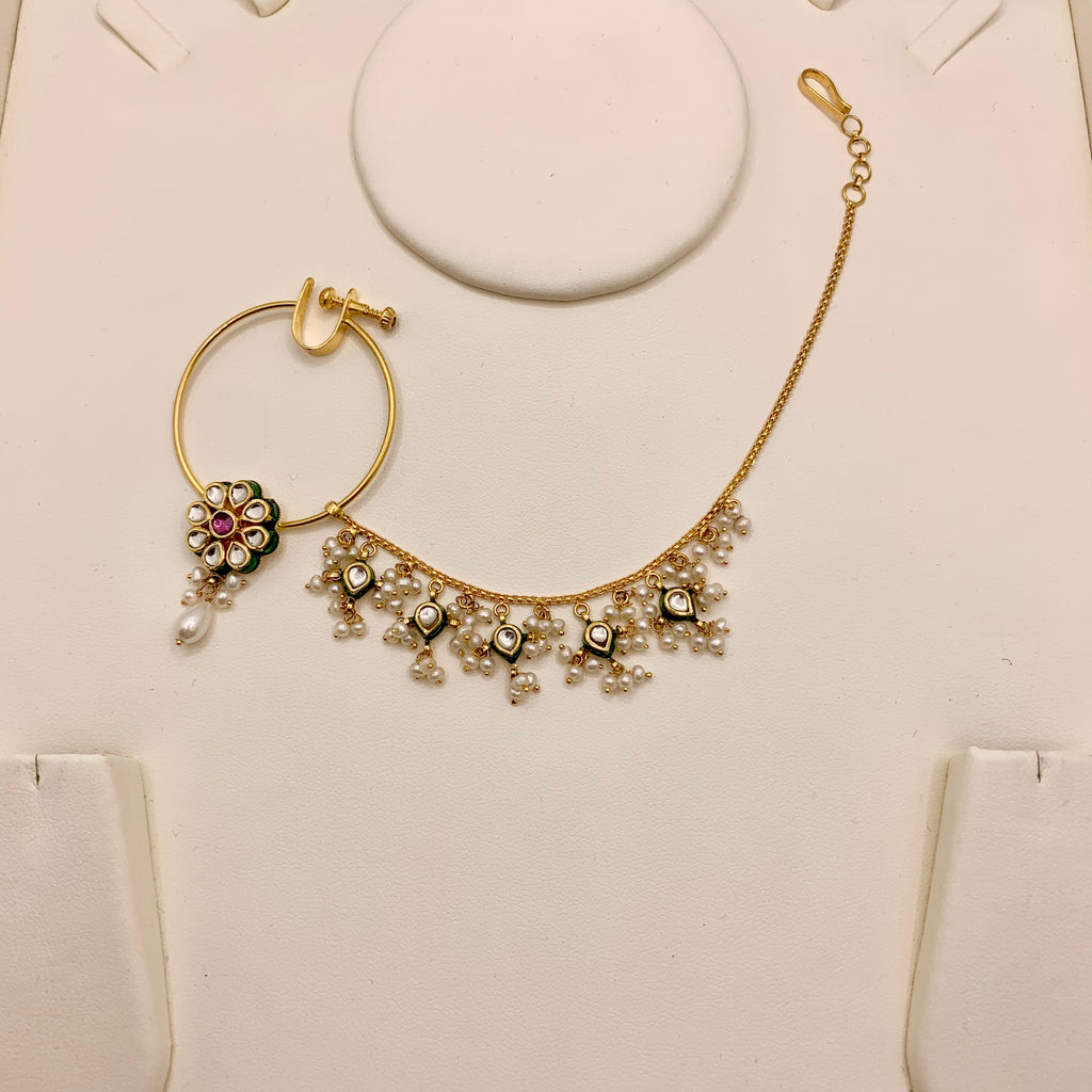 Custom Kundan Nath – Andaaz Jewelers